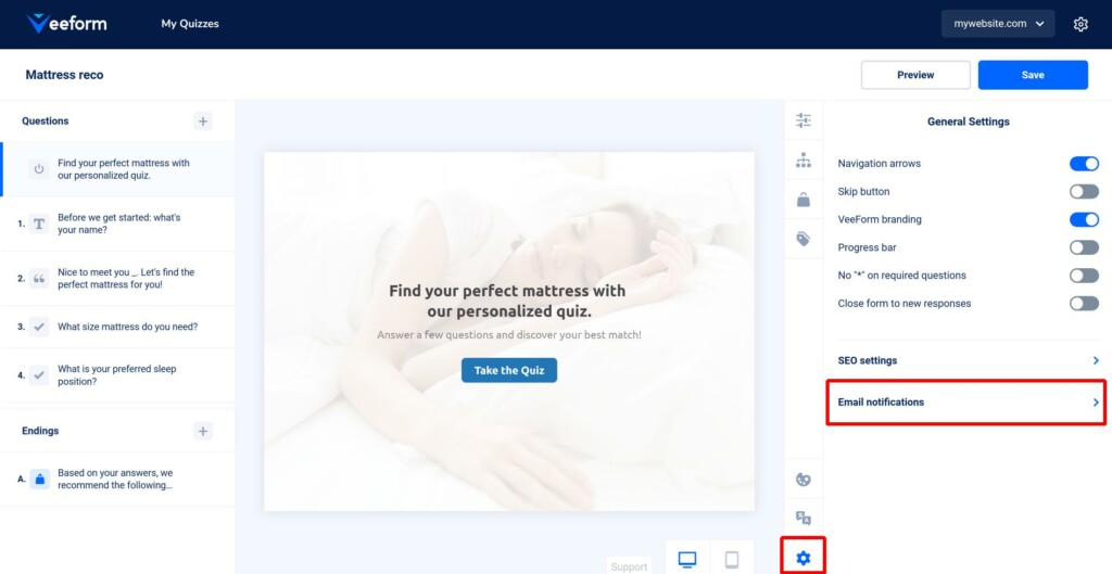How to be notified by email when there is a new answer? - VeeForm Blog