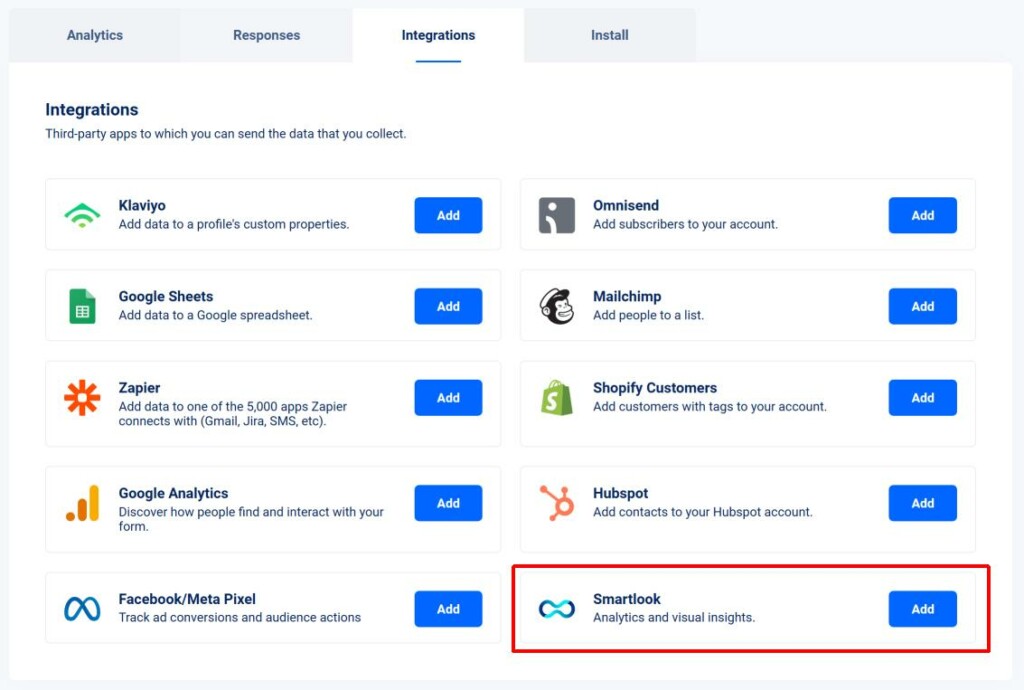 Connecting with Smartlook - VeeForm Blog